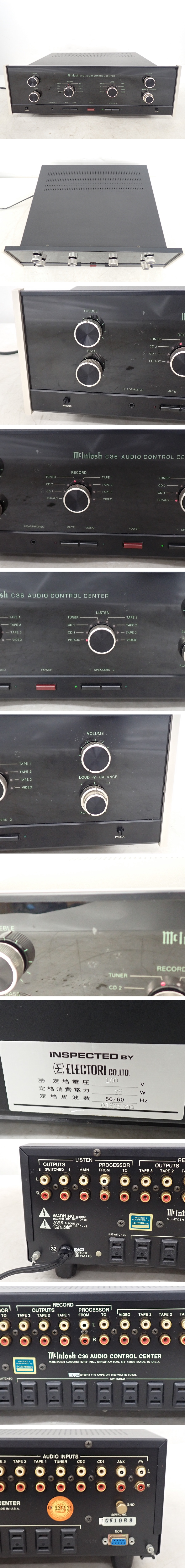 【樂淘letao】日本代購代標第一品牌－Mcintosh プリアンプ/コントロールアンプ C36 マッキントッシュ 72C42-7